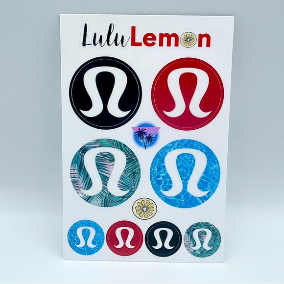 lululemon athletica | Other | Lululemon Vinyl Sticker Sheet Decal Lulu ...